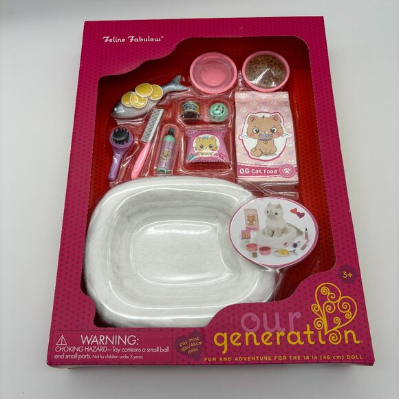 Our Generation | Toys | Our Generation Feline Fabulous Pet Bed Play ...